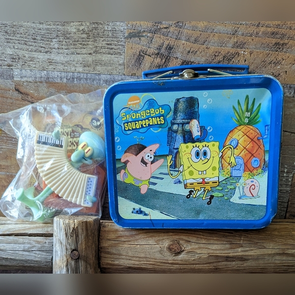 SpongeBob Mini Metal Lunchbox | Toys | Vintage Spongebob Mini Metal ...